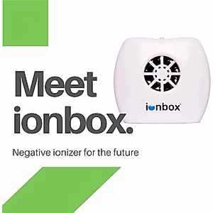 IonPacific ionbox - Air Ionizers for Home, Negative Ion Filtration System, Quiet Air Freshener for Bedroom, Office, Kitchen, Portable Air Filter Odor, Smoke Dust, Pets, Eliminator, Mini Air Cleaner