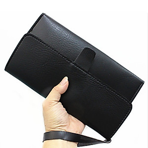 Olpchee PU Leather Salon Scissors Shear Holder Pouch Case Barber Tools Holster Bag for Hairdressers Hair Stylist