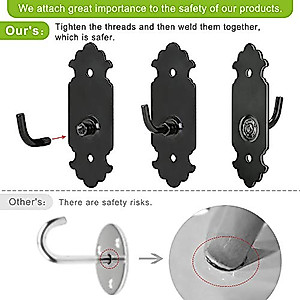 SELEWARE Coat Hooks Wall Mount with Screw, Heavy Duty Hooks for Hanging Coats for Key, Towel, Bags, Cup, Hat Indoor and Outdoor use