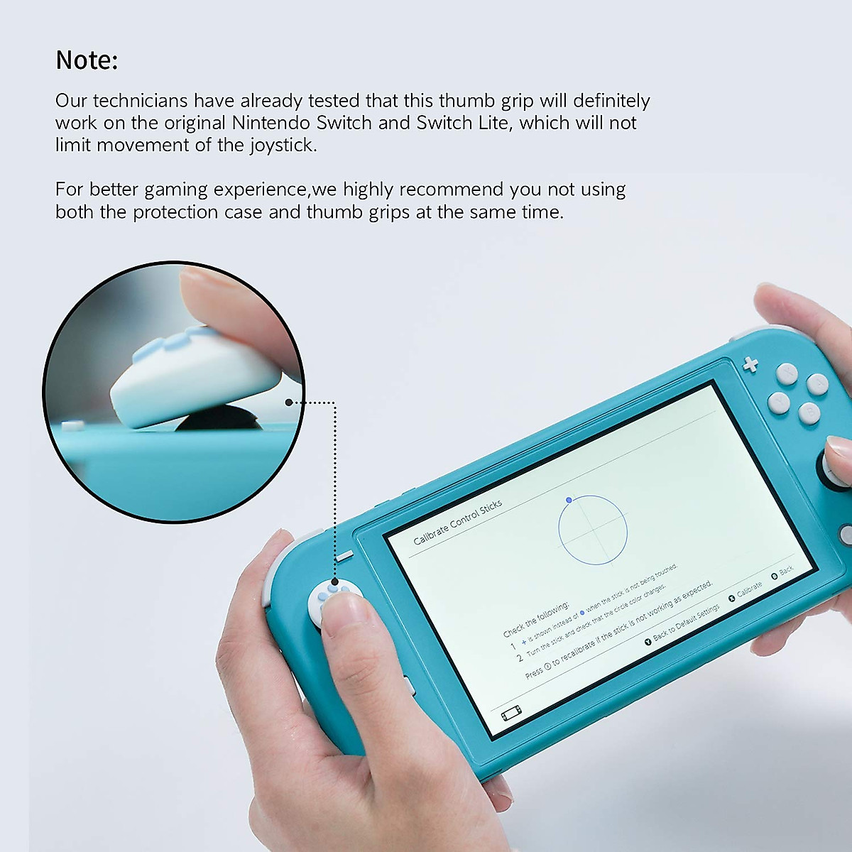 GeekShare 4PCS Silicone Cat Paw JoyCon Thumb Grip Set Joystick Caps Compatible with Switch/OLED/Switch Lite (Pink Blue)