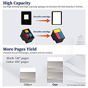 InkSpirit Remanufactured 67 Ink Cartridge Black Color Combo Pack, Replacement for HP 67XL for DeskJet 2700 2725 2752 2755 2732 Plus 4100 4152 4155 4140 Envy 6000 6055 6052 Pro 6400 Printer, 2 Pack