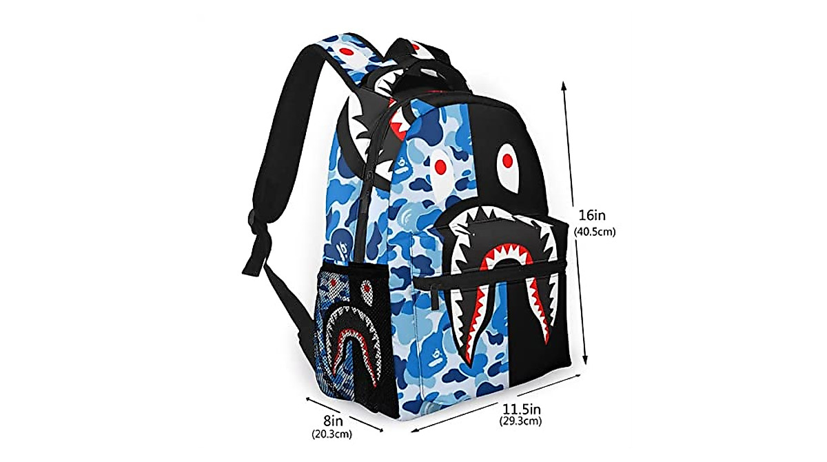 Ujxoihl Shark Backpack – Waterproof, Stylish Travel & School Bag