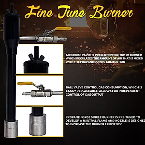 Simond Store Blacksmiths Single Burner Propane Forge with Stand for Knifemaking Farriers