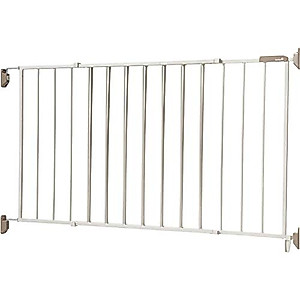 Sliding Metal Safety Gate - White, 40" to 64"