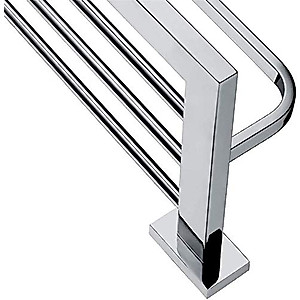 OMOONS Towel Rack Bathroom Towel Rack Holder Stainless Steel Chrome Hanging Square Towel Bar Towel Rack Bathroom Accessory