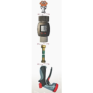 Rainwave RW-9FM LCD Digital Water Flow Meter