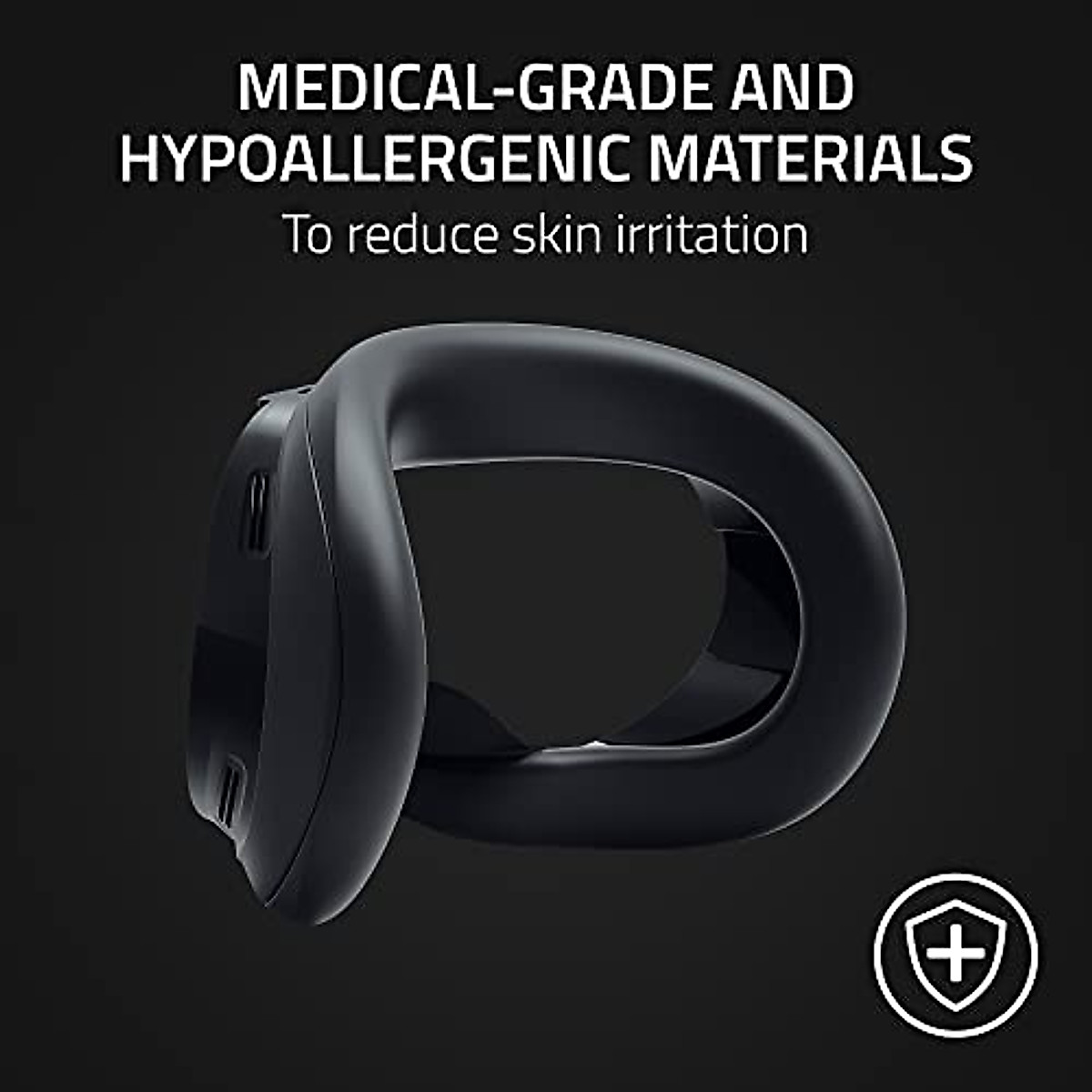 Razer VR Facial Interface for Meta Quest 2: Ultra-Thin Texture - Universal Silicone Cushion w/ Cooling Vents - Light-Blocking Design - Long Lasting Support and Comfort - Contoured 3D Profile