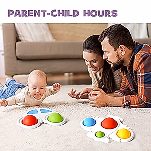 Maydolly Baby Toy for Toddler Kids Ages 6 Months and Up, Kids Sensory Toys Silicone Flipping Board Early Educational Toddler Baby Toy