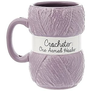 Boxer Gifts One Armed Hooker Novelty Gag Crochet Mug | Realistic Yarn Detailing | Funny Christmas, Birthday, White Elephant or Mother’s Day Gift for Her