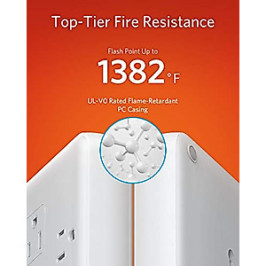 Anker Power Strip Surge Protector (2 × 4000 Joules), PowerExtend Strip 12 Outlets with Flat Plug, 1875W Output, 6ft Extension Cord, Dual Surge Protection for Office, Home