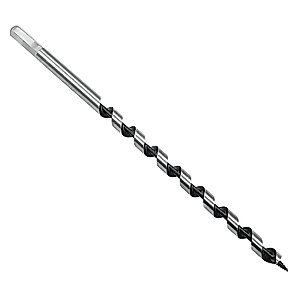 Coufce 1/2" Diameter Auger Drill Bit 12" Ship Auger Long Drill Bit 3/8" Hex Shank Long Drill Bits for Wood Hole Cutter in Hardwood, Softwood, and Composite Materials