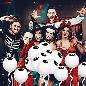 50PCS Eyeball Balloons - Latex Eye Balloons Halloween Decorations Garland Supplies for Birthday Baby Shower Party