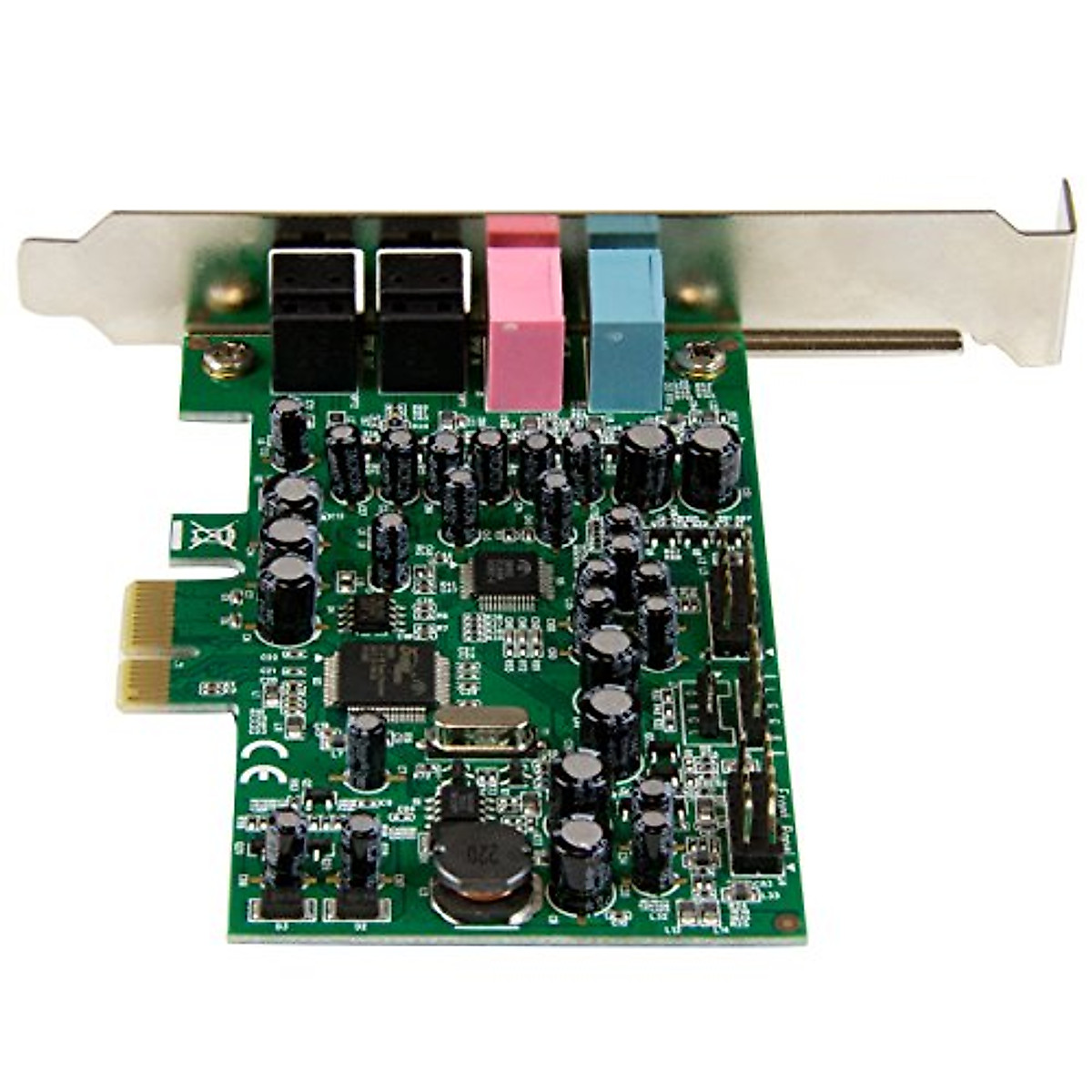 StarTech.com 7.1 Channel Sound Card - PCI Express - 24-bit - 192KHz - SPDIF Digital Optical and 3.5mm Analog Audio (PEXSOUND7CH)