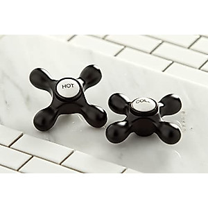 Kingston Brass KS3275AXBS Restoration Bridge Kitchen Faucet, Oil Rubbed Bronze