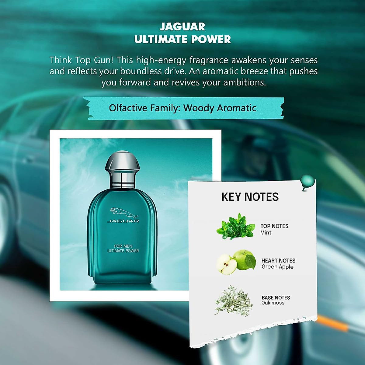 Jaguar Ultimate Power Men EDT Spray 3.4 oz