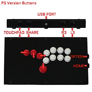 FightBox F1-PS-B Arcade Joystick Game Controller For PS4/PS3/PC