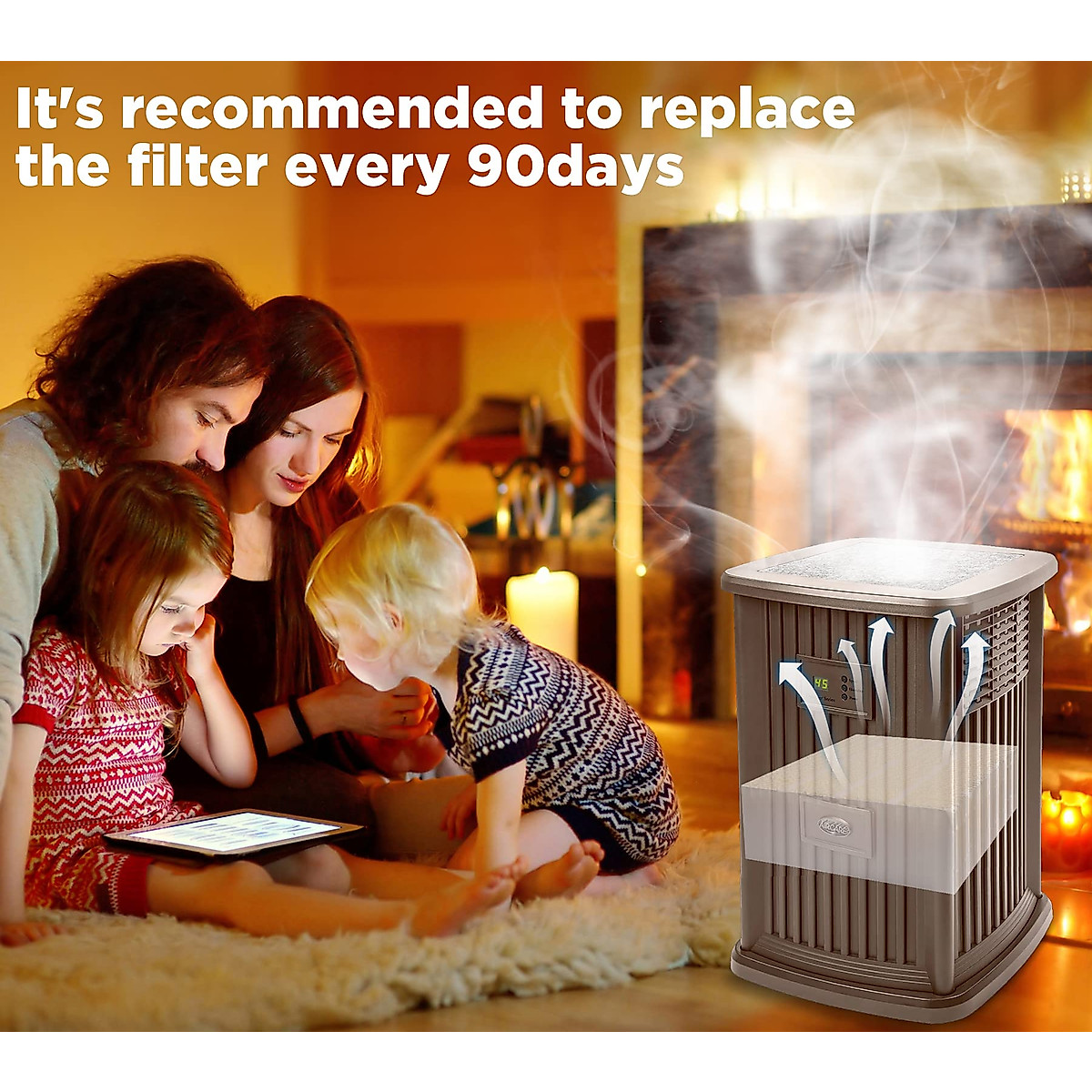 1043 Humidifier Wick Filter Replacement for AirCare Essick Humidifiers, Replaces EP9 EP9R EP9500 EP9800 EP9700 826000 826800 831000 SS390DWHT 821000 821001 and Bemis Space Saver 800 8000 Series