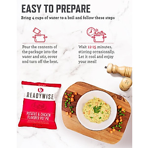 READYWISE - Gluten Free Bucket, 84 Servings, Emergency, MRE Meal Food Supply, Premade, Freeze Dried Survival Food for Hiking, Adventure & Camping Essentials, Individually Packaged, 25 Year Shelf Life