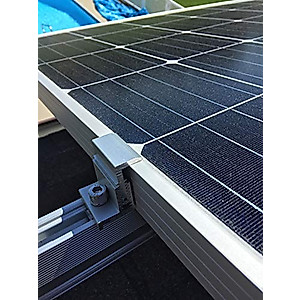 Solar Panel Mounting kit to Mount for 6 Solar Panels, with Clamps, L-Brackets & 88 Inch Rails