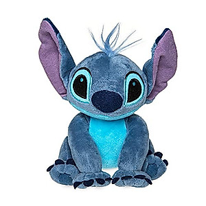 Disney Stitch Plush - 6 inch Mini Bean Bag, Lilo and Stitch, Cuddly Alien Soft Toy with Big Floppy Ears and Fuzzy Texture, Suitable for All Ages 0+ Toy Figure