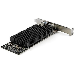 StarTech.com Dual Port 10G PCIe Network Adapter Card - Tehuti TN4010 10GBASE-T & NBASE-T PCI Express Network Interface Adapter 10/5/2.5/1GbE Multi Gigabit Ethernet 5 Speed NIC LAN Card (ST10GSPEXNDP)