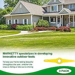 SB601RB-3Pack Replacement Blade Sharp Blade, Replacement Blades, Weed Wacker Blades Compatible with Electric/Trimmer/Edger Blade for SB600E, SB601E & SB602E, Yellow
