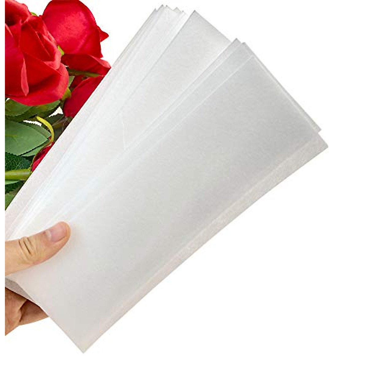 Professional Salon 100pcs Non-woven Large 3x8inch Body and Facial Wax Strips Epilator Hair Removal Wax Paper Depilatory Waxing Strip Pads Tool Epilator for Lady Women Men