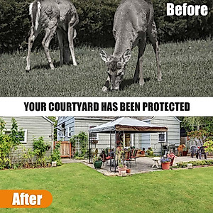 FANDISES Deer Repellent, Rabbit Repellent Outdoor, Deer and Rabbit Repellent for Plants, Powerful Rabbit Repellent for Garden, Deer Deterrent for Garden, Deer Away, Rabbit Deterrent for Yard - 10P