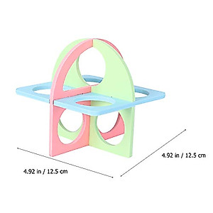 2PCS Pet Hamster Fitness Circle Toys Funny Hamster Playthings (Random Color) Funny Toys