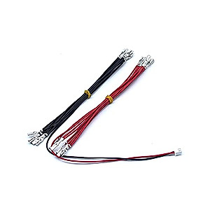 Arcity 2 Pcs Arcade Cable Wire LED Button Power Cable Daisy Chain 0.110 Inch /2.8mm Terminals Jumper Wire Harness Lighted Up 20 LED Arcade Buttons for USB Encoder, MAME, Arcade1Up, Raspberry Pi,PC New