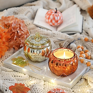 Fall Pumpkin Shaped Candle Fall Pumpkin Spice Candle Farmhouse Thanksgiving Fall Scented Candle 12oz