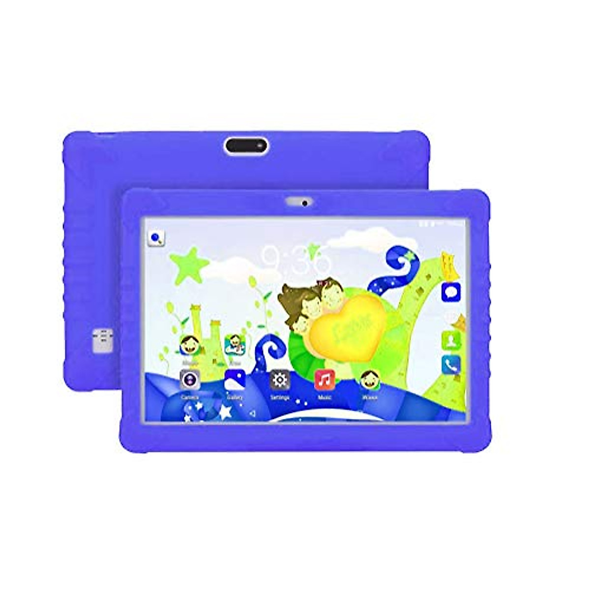 Ayaprak 10.1'' Kids Tablet Android 8.0 Quad Core 1+16GB HD WiFi 3G Phone Phablet(Blue)
