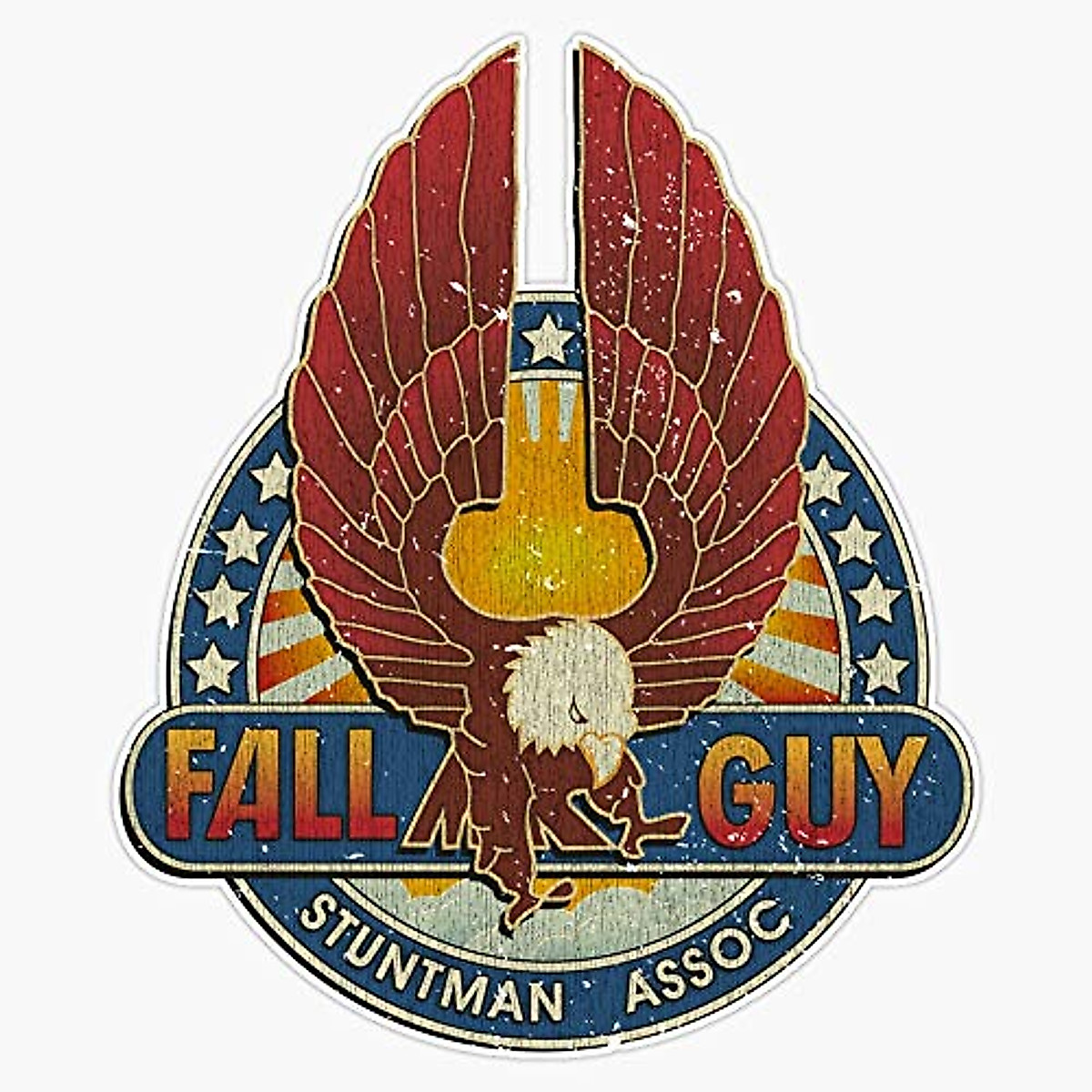 Fall Guy Stuntman Association Bumper Sticker Window Vinyl Decal 5"
