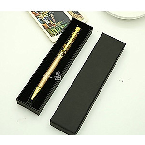 Personalized/Engraved Mechanical Ballpoint Pen,Golden 24K Gold Foil Ball Pen With gift box, Fast Engraving