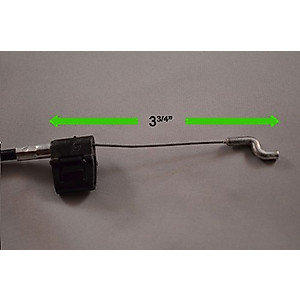 FR Flapper Recliner Release Handle, 3" Exposed Wire, 43.37" Length, S Tip