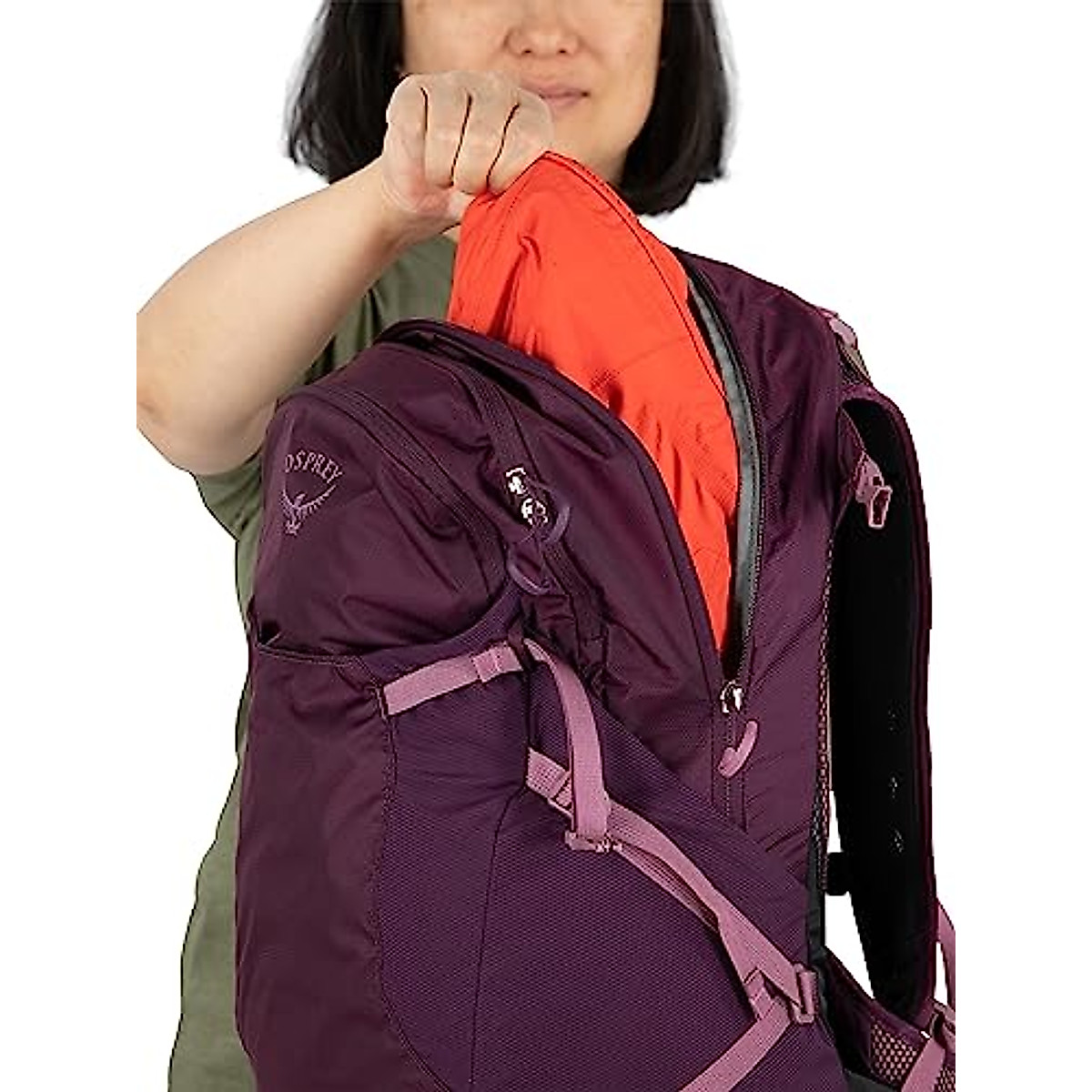 Osprey Sportlite 25L Unisex Hiking Backpack, Pine Leaf Green, M/L, Extended Fit