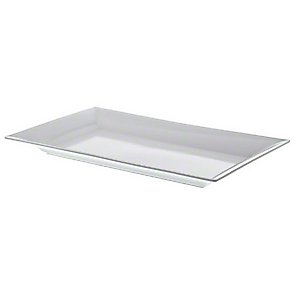 American Metalcraft MEL21 Endurance Melamine Rectangular Platter, 21" x 13", White