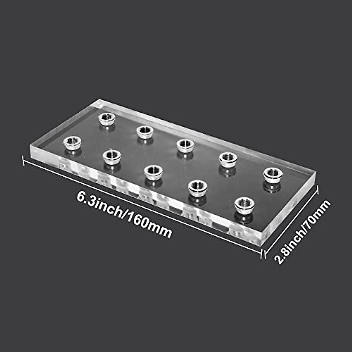 ADILAIDUN Multifunctional Display Stand Holder for 5|O |Sturdy & Durable 10-Hole Desk Organizer Stand Holder for Screws & Soldering Iron Tools
