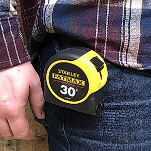 Stanley Tools 33-730 30-Foot-by-1-1/4-Inch FatMax Measuring Tape (3, 30-Feet)