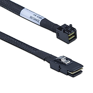 SFF-8643 to SFF-8087 Internal Mini SAS HD Cable, Compatible with Raid Controller Hard Drive, 100-Ohm, 0.8-m(2.6ft), 2 Pack