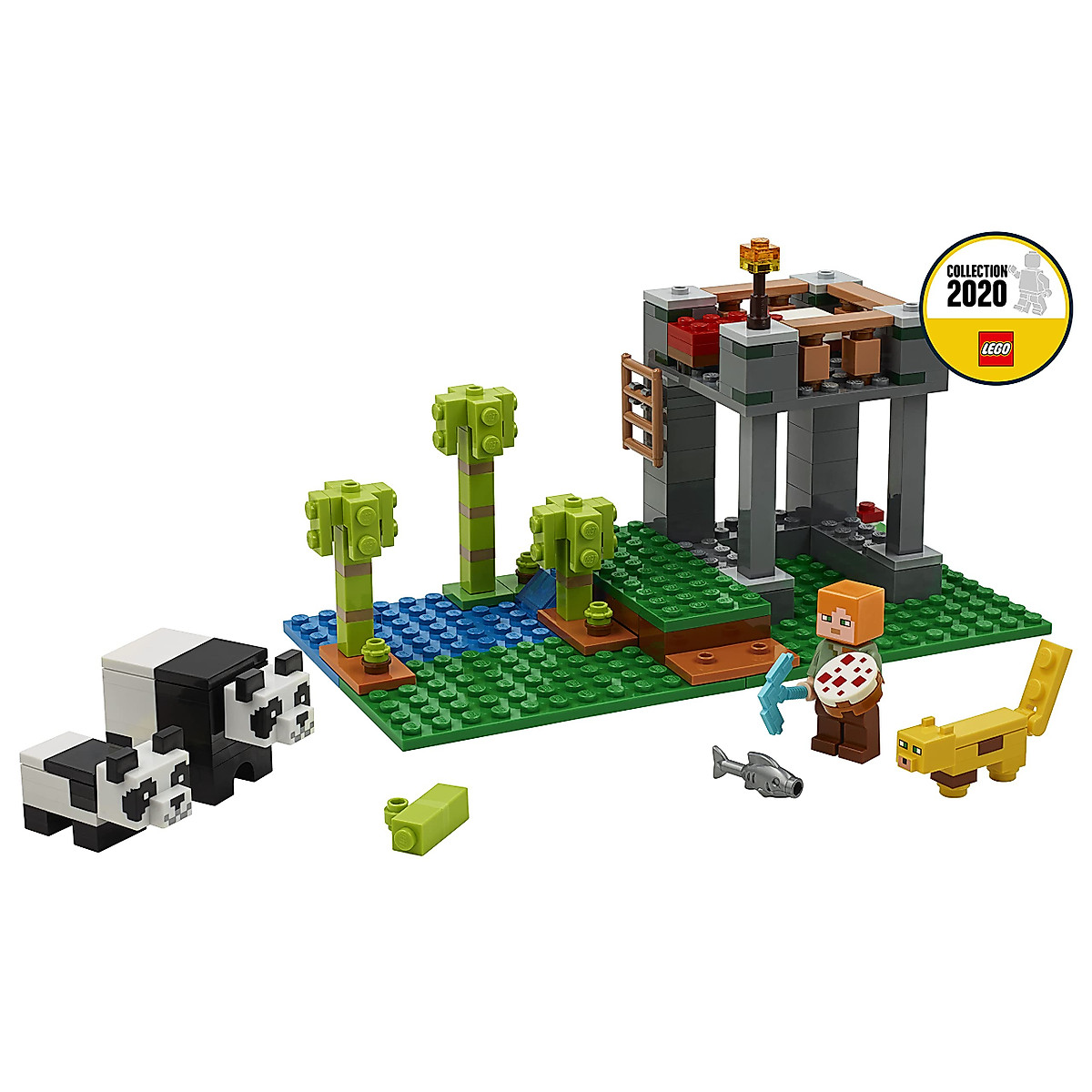 LEGO 21158 Minecraft The Panda Nursery Building Set with Alex & Animal Figures, Toys for Boys and Girls 7 Plus Years Old