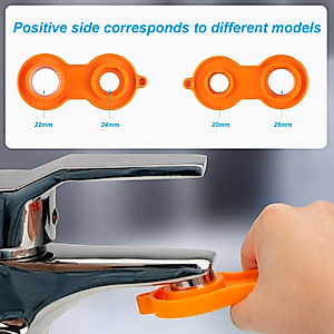 QBXMY7 6-Piece Faucet Aerator Removal Wrench Kit - 2 Sink Bubbler Wrenches + 4 M24 Aerators, Disassembly and Repair Spanner Tool