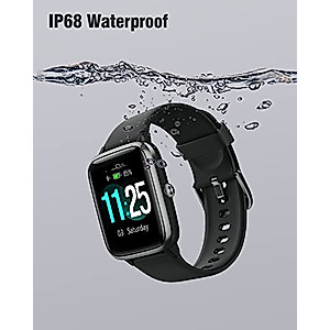 ASIAMENG Smart Watch for iOS and Android Phones IP68 Waterproof, Fitness Tracker Watch with Heart Rate/Sleep Monitor Steps Tracker Calories Counter Smartwatch for Men Women