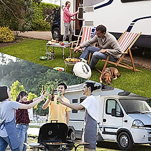 Generep 12Ft RV Quick Connect Propane Hose with Elbow Adapter Convertion Fitting, for Blackstone 17" & 22" Griddle1/4 Quick Plug