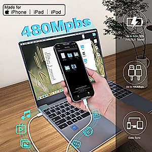 iPhone Charger Fast Charging,Apple Fast Charger iPhone[Apple MFi Certified]2Pack USB C Quick Wall Charger Plug with 10FT USB C to Lightning Cable for iPhone 14/14 Plus/14 Pro Max/13Pro/12MiNi/11/XR/SE