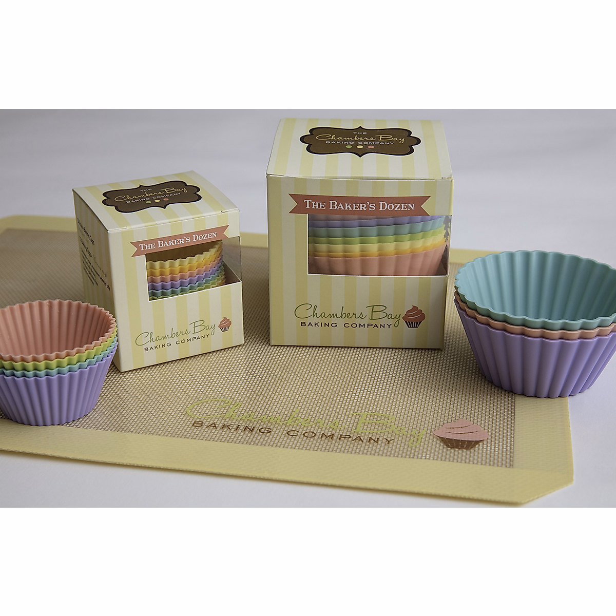 Silicone Baking Mat for Macaron- Two Half Sheet Mat Set 16.5 x 11 5/8 - Non Stick - Cookie Sheet - Baking Liner - Perfect for Oven, Pastry, Bacon, Cookies, Chicken, Pizza, Bread, Pastry Rolling