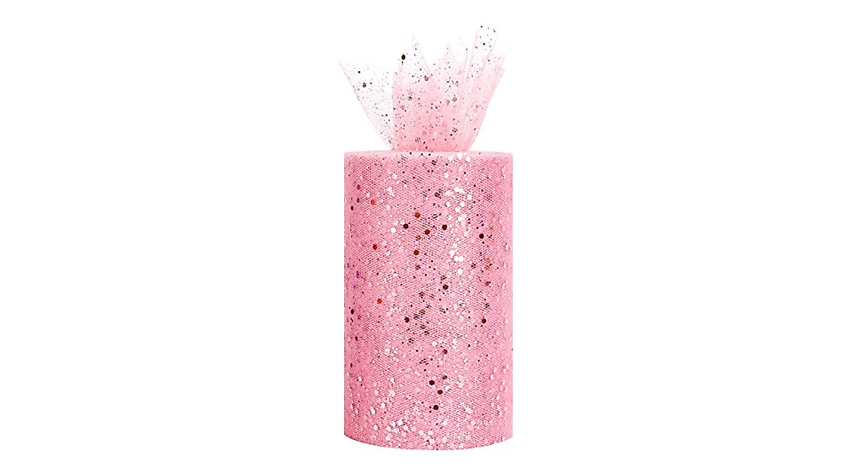Glitter Tulle Rolls - Sparkling 6" x 50 Yards