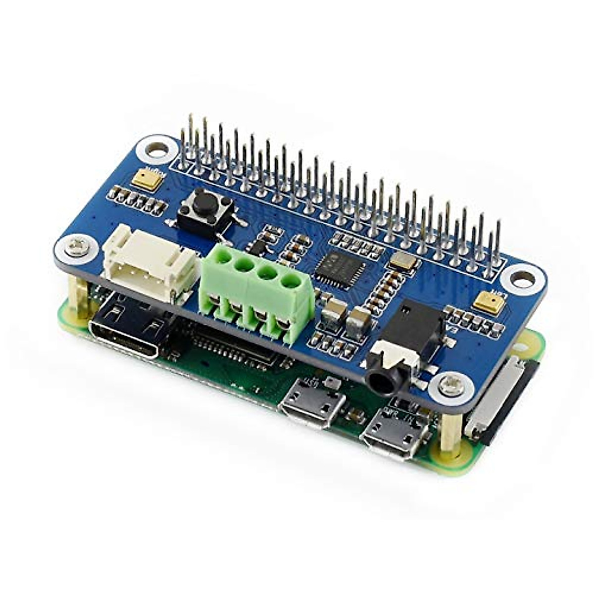 Waveshare WM8960 Hi-Fi Sound Card HAT Stereo CODEC Playing and Recording I2S Interface for Raspberry Pi Zero/Zero W/Zero WH/2B/3B/3B+