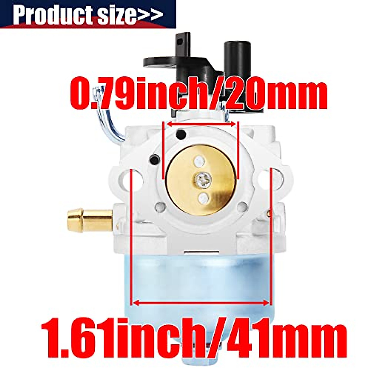 QAZAKY Carburetor for 801396 801233 801255 38518 38584 38538 084133 084233 084332 084333 Toro 38581 38582 38583 38584 38600 38601 38602 38603 38610 38611 CCR2400 CCR3000 CCR3600 CCR3650 CCR3650 GTS210