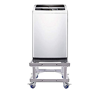 HIZLJJ Washing Machine Double Layer Pedestal with 4 Locking Wheels and Storage Shelf Dryer Mini Refrigerator Cabinet Stand for Utility Room Home Furniture (Size : 30 cm)